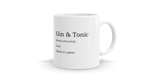 Gin and Tonic Definition Mug - Perfect Gift Idea