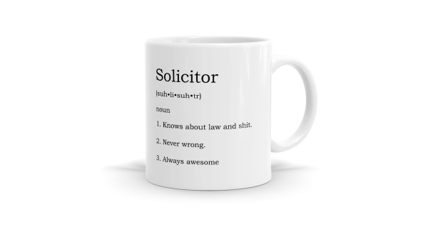 Solicitor Definition Mug | Bespoke Mugs