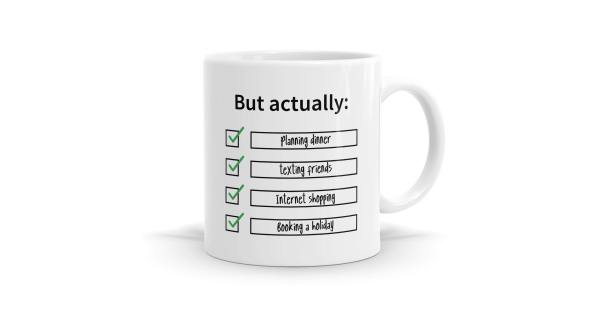 Working Hard - But Actually Mug: Perfect for Home & Office