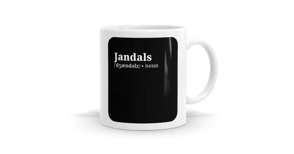 Jandals Definition - Funny Kiwi Definition Mug - Bespoke Mugs