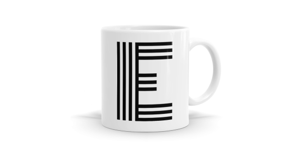Stylish Letter E Mug - Perfect Gift for E Lovers