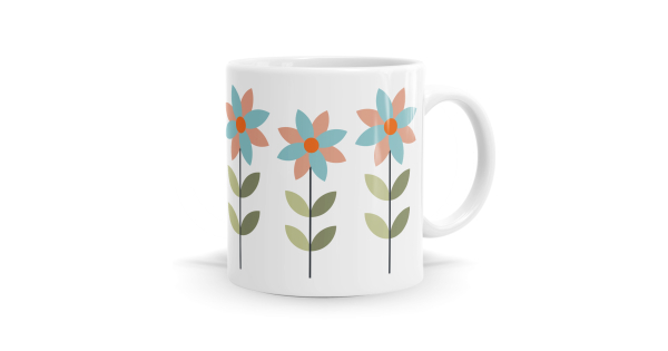 Bloom Scandi Inspired Mug | Bespoke Mugs